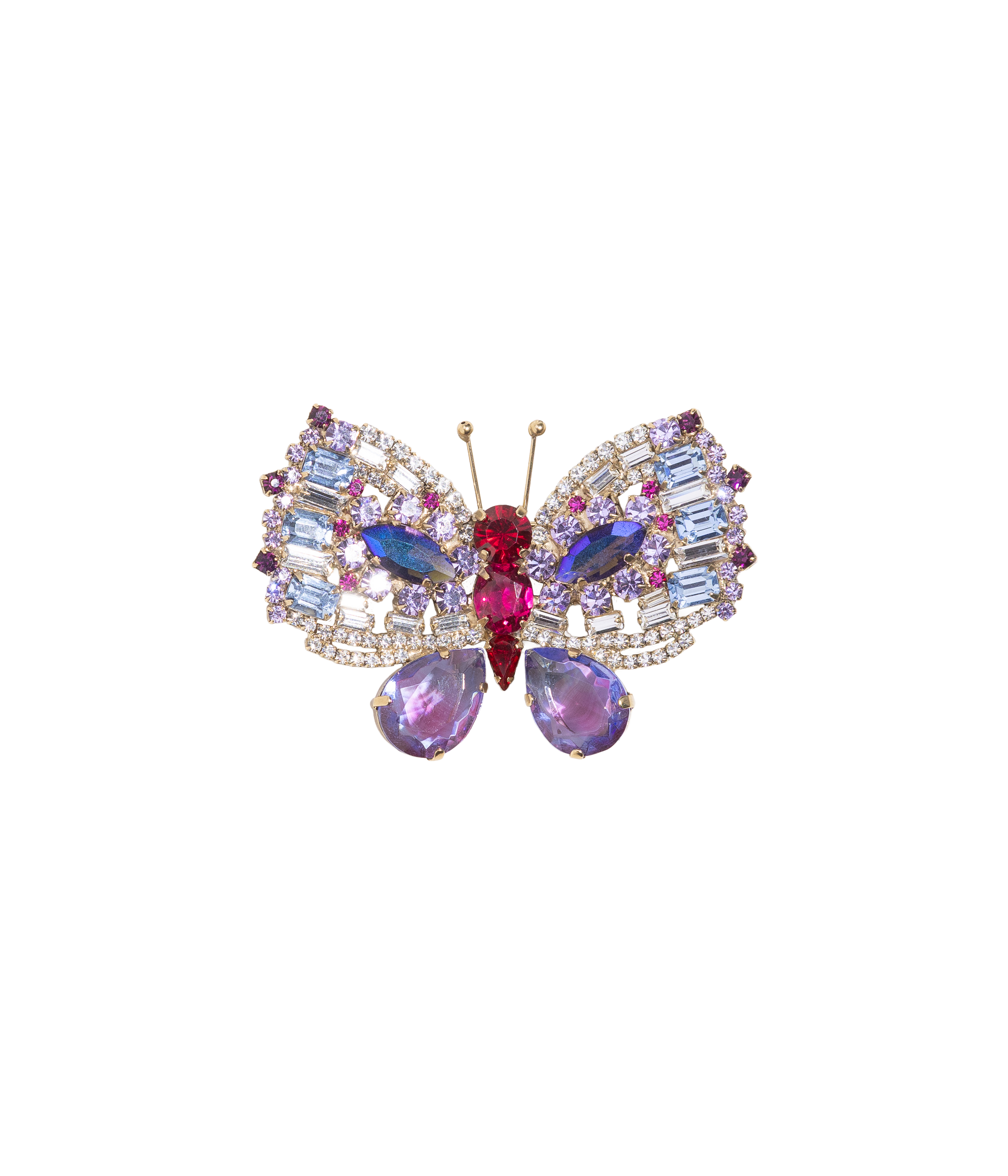 Small Butterfly in Crystal / Violet / Light Sapphire