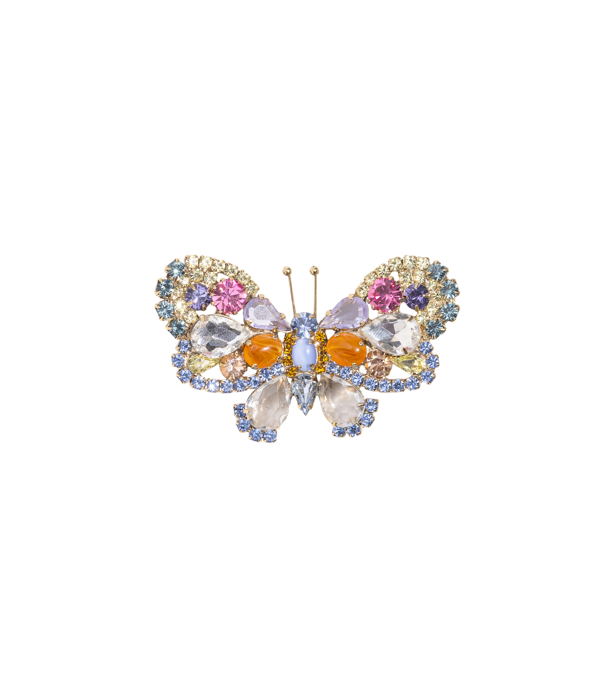 Medium Butterfly in Light Sapphire / Violet / Topaz