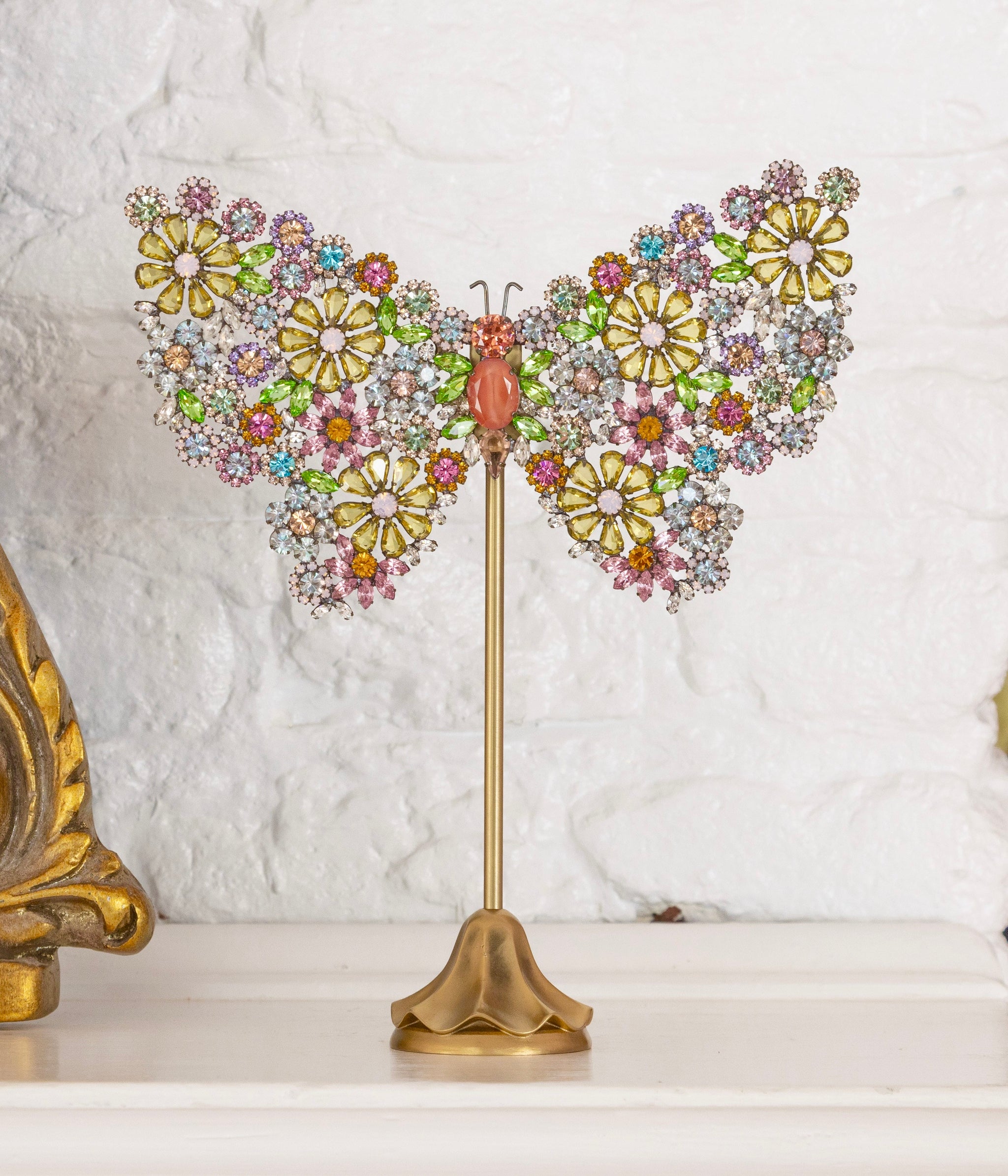 Large Empress Butterfly in Floral Rainbow