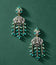 Elena Statement Earrings in Emerald